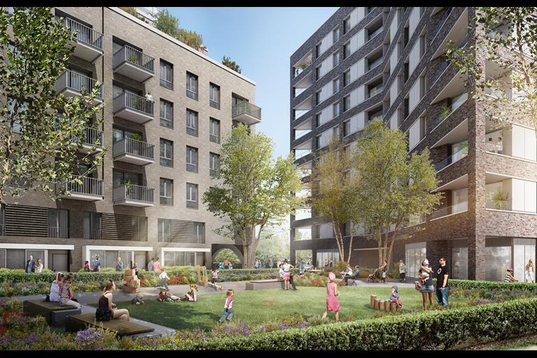 Allies & Morrison wins planning for 3.3ha Camden neighbourhood | News ...